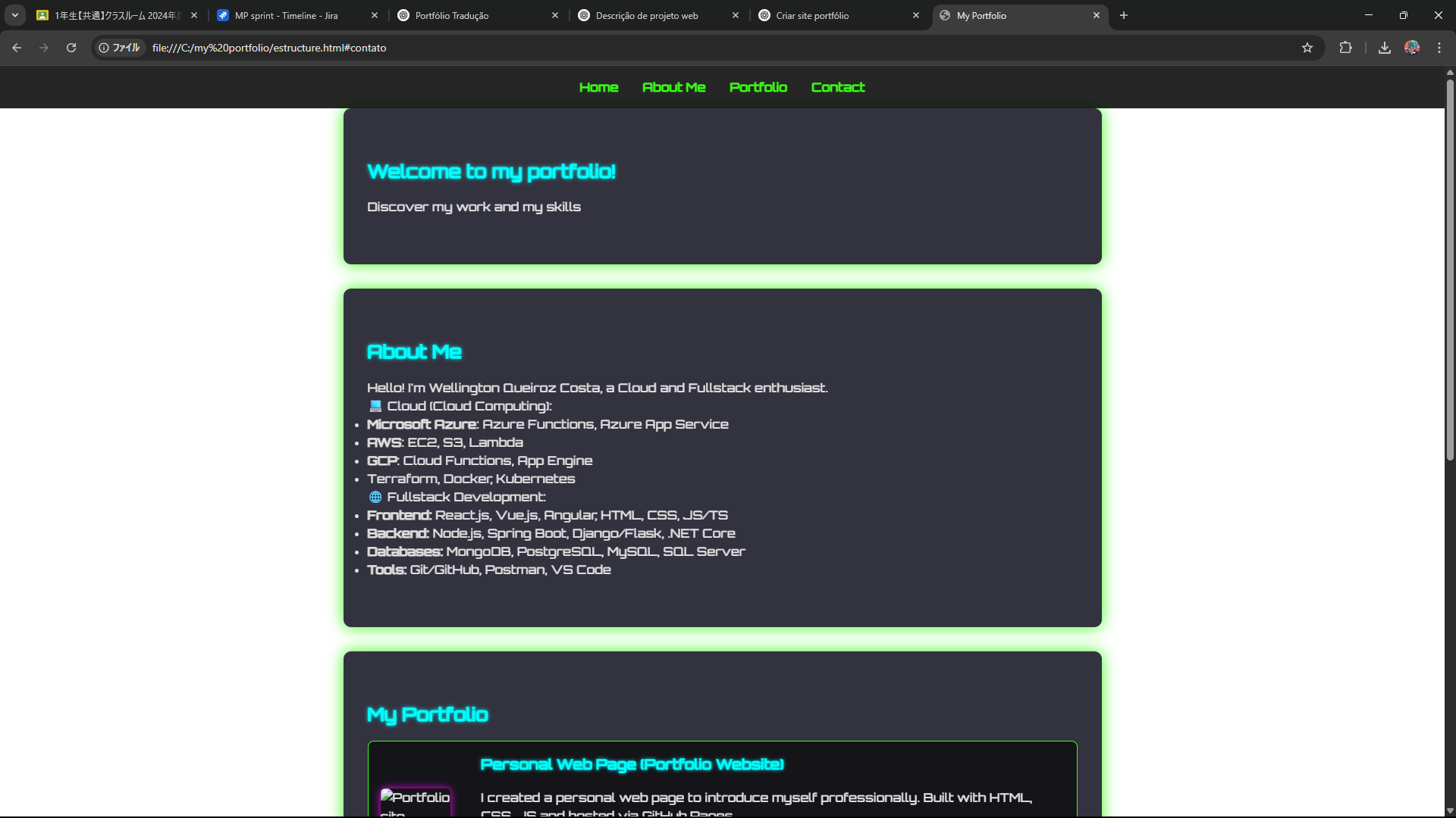 Wellington Queiroz Costa - Cloud & Fullstack Developer
